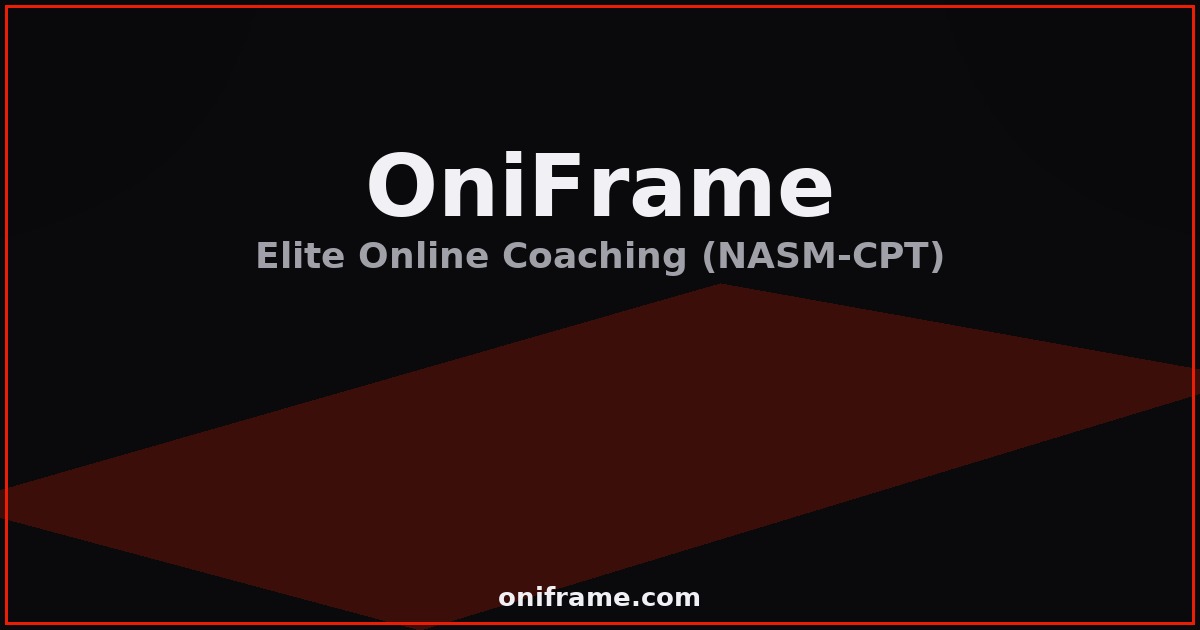 OniFrame | Elite Online Personal Training & Coaching